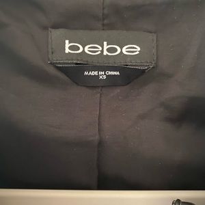 bebe | Jackets & Coats | Bebe Silver Metallic Jacket | Poshmark
